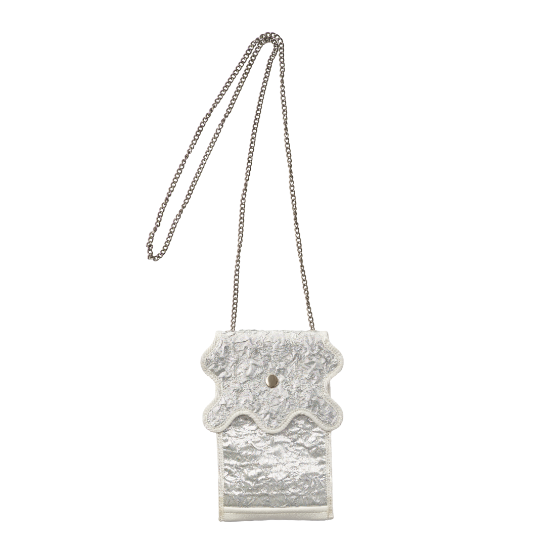 wave phone holder / silver – nori enomoto